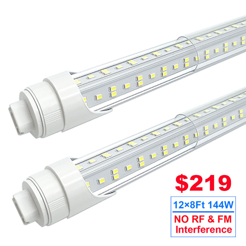8Ft R17D Led Tube Lights, F96T12 Ho 8 Foot Led Bulbs, 96'' 8Ft Led Shop ...