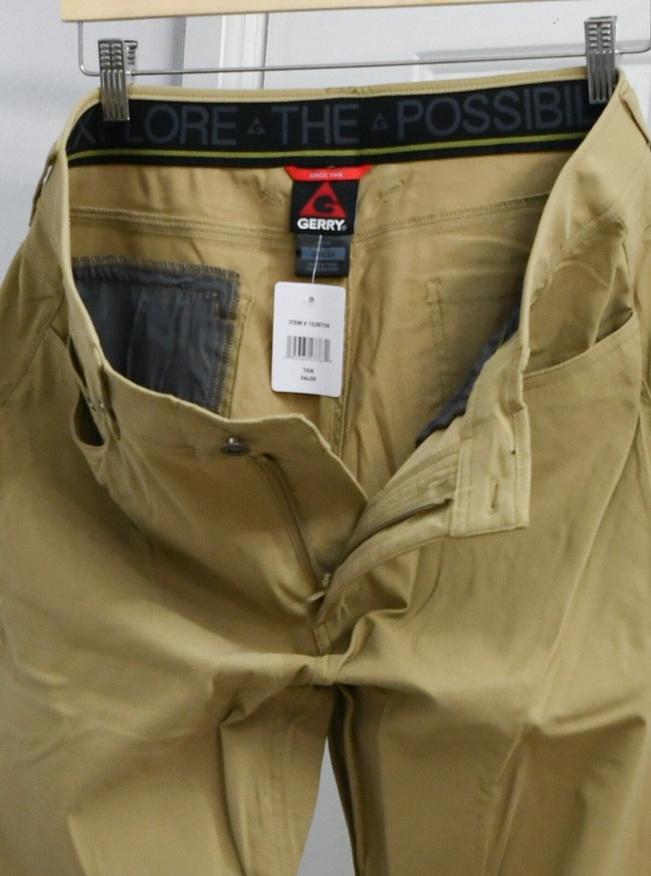 Gerry Men's Relaxed Fit Stretch Durable Venture Commuter Pants in 5 ...