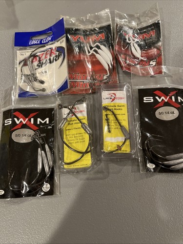 Assorted Fishing Hooks Set Of 7 Pkg New | eBay