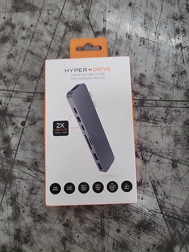 HyperDrive PRO 8-in-2 USB-C Hub Adapter for MacBook Pro Air HDMI GN28D Gray | eBay