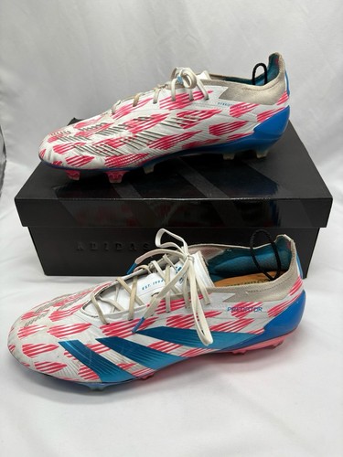 ADIDAS PREDATOR ELITE FOLDOVER TONGUE FIRM SOCCER CLEATS BLUE PINK MEN ...