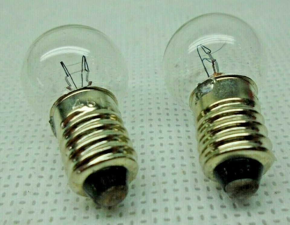 NEW IMPROVED 465D TWO MARX/AMERICAN FLYER DIMPLE LIGHT BULBS REVOLVING ...