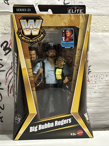 WWE BIG BUBBA ROGERS Mattel Legends Series 23 Big Boss Man Blue Chase ...