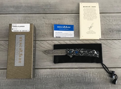 Benchmade Gold Class 601-211 Tengu Flipper #3190 Damasteel~J.Oeser ...