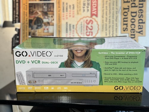 GO VIDEO DV2150 VCR DVD Combo VHS player Tested & Working Includes ...