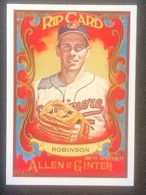 Brooks Robinson Allen & Ginter Rip Card 2017 Topps (Rip Back) Baseball ...