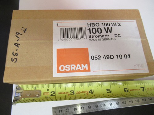 HBO OSRAM 100 W/2 LAMP BULB MICROSCOPE PART OPTICS AS PICTURED &S5-A-19 ...