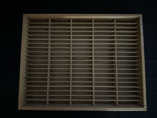 VTG NAPA VALLEY 100 audio cassette tape holder wooden wall display rack ...