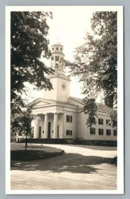 First Parish Meeting House CONCORD Massachusetts RPPC Vintage Church ...