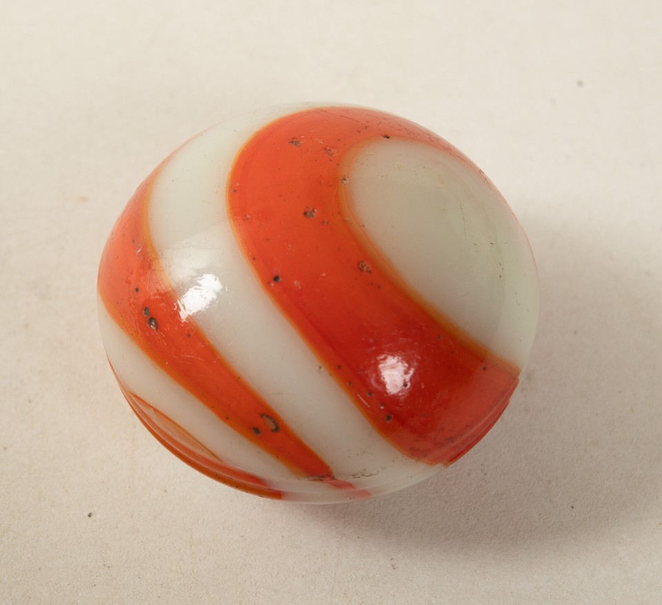Akro Agate Swirl Glass Gear Shift Knob (R3C/JSF6) Orange White Large ...
