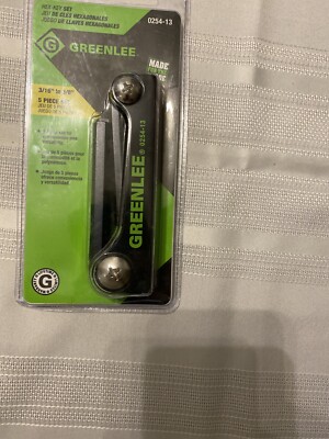 GREENLEE Folding Allen 5 pc Set Hex Key SAE TWN 0254-13 | eBay