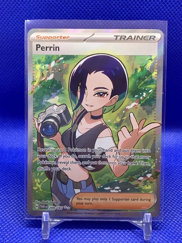 Pokemon Card Perrin Full Art Trainer Twilight Masquerade 209/167 | eBay