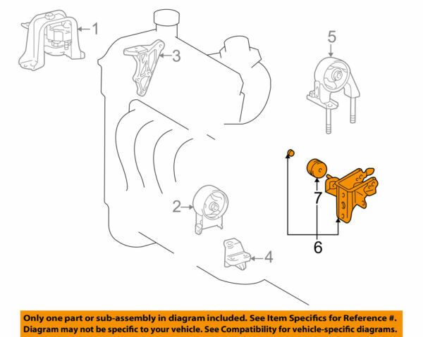 Toyota 12303-21070 Bracket Sub-Assy Engine Mounting Rear 1230321070 ...