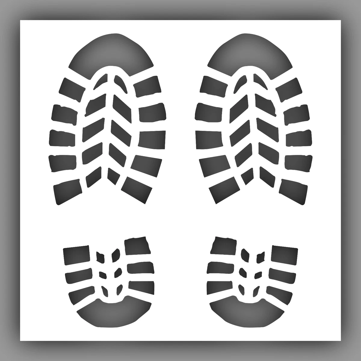 Shoe Print Stencil