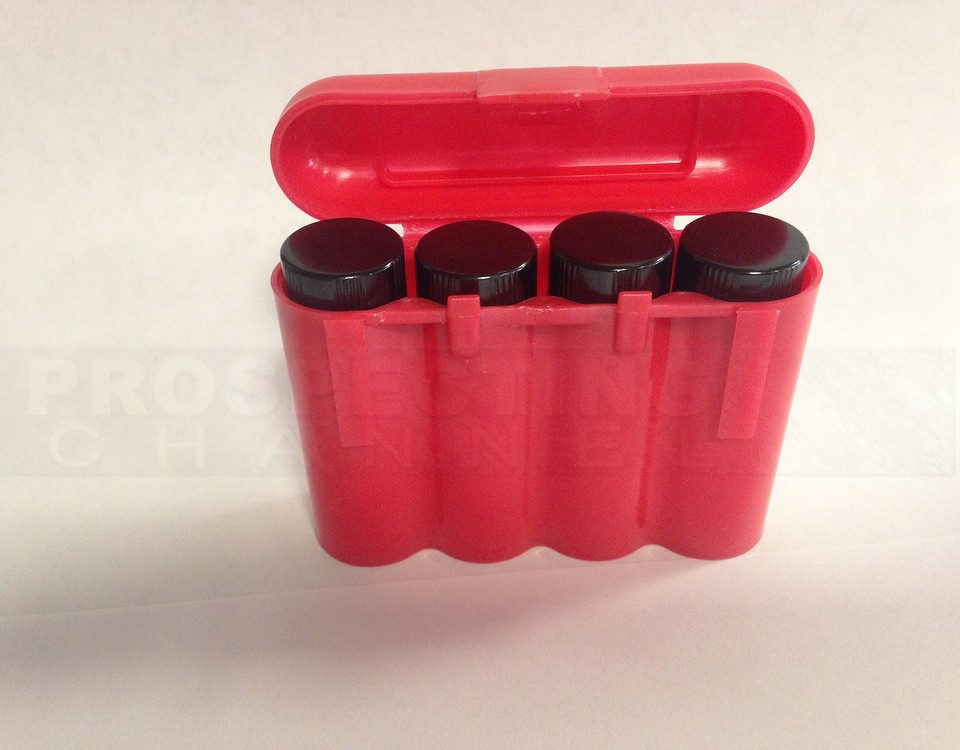 VIAL Carring CASE Holder Protector with 4 1 ozt GOLD VIALS Storage ...