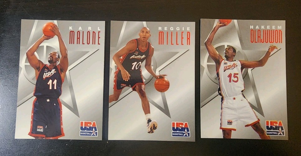 1996 FLEER SKYBOX USA OLYMPIC BASKETBALL DREAM TEAM II TEXACO COMPLETE ...