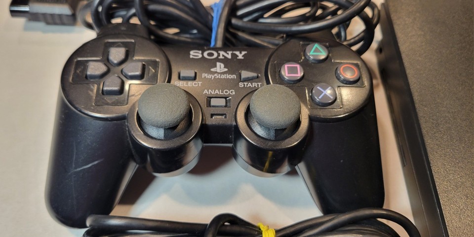2005 Sony PlayStation 2 Slim PS2 Console System SCPH-75001 w/ Two ...