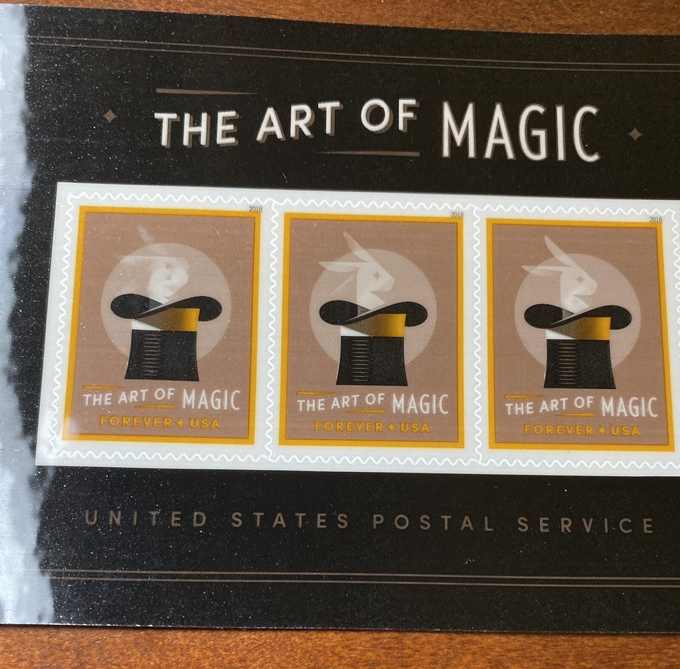 POSTAGE STAMPS, Art of Magic Hologram, Souvenir, 3 FOREVER STAMPS, MNH ...