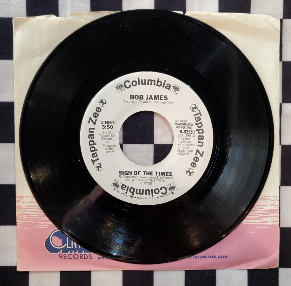 Sign Of The Times 7" 45 by Bob James vinyl promo 1981 VG+ 18-02530 ...