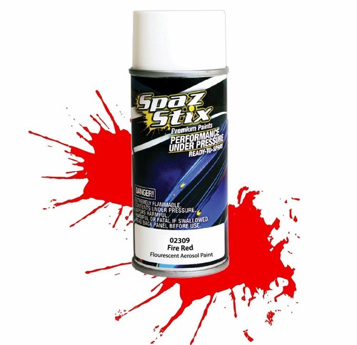 Spaz Stix - Fire Red Fluorescent Aerosol Paint, 3.5oz Can | eBay