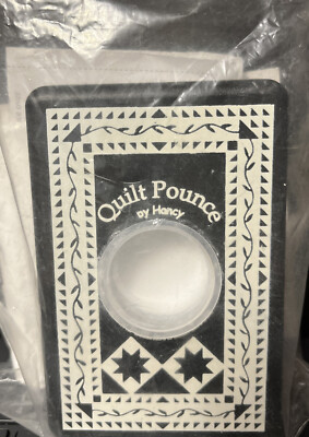Quilt Pounce Stencil Marking Tool by Hancy + 2oz White Iron Off Chalk ...