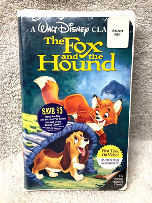 THE FOX AND THE HOUND vhs tape NEW sealed black diamond classic DISNEY ...