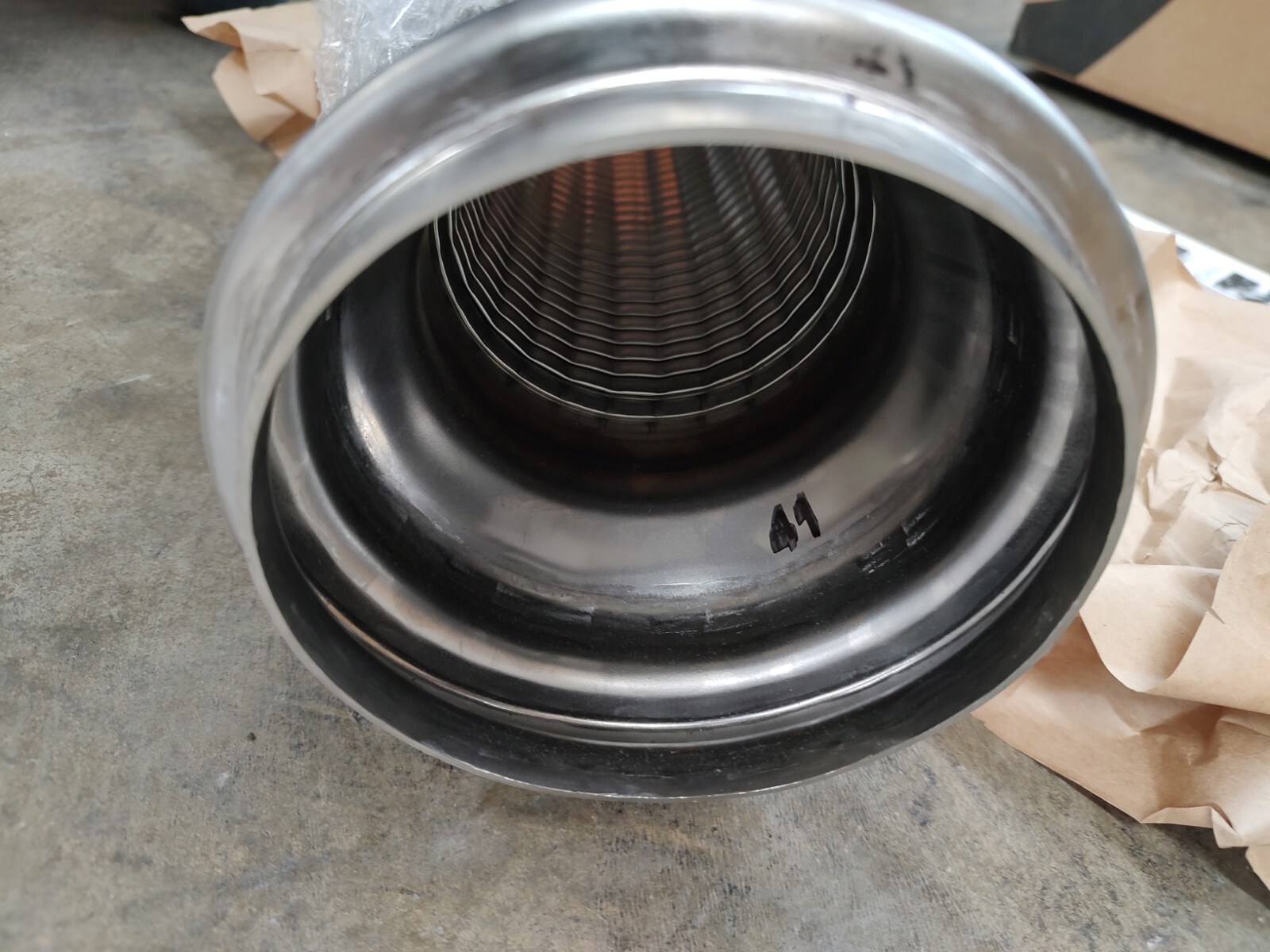 Road Choice Mack VOLVO Flex Pipe Exhaust Bellows Kit W/ Gasket & Clamps ...