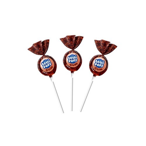 10PCS Ukrainian Sweets ROSHEN Caramel Candy "Lollipops Cola" with Gum ...