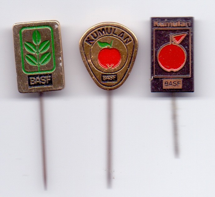 PIN badge anstecknadel 3 pins BASF German chemicals agri cultural | eBay