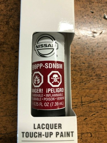 NEW OEM Nissan Touch-Up Paint + Clear Coat "Carnelian Red" Color Code ...
