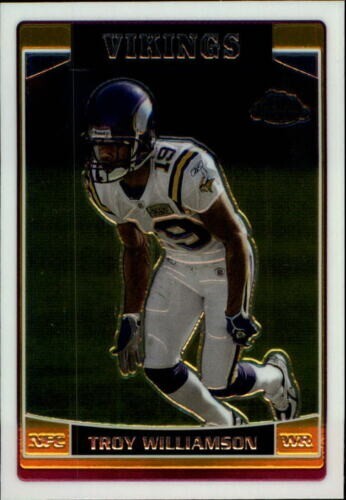 2006 Topps Chrome Football Card #20 Troy Williamson | eBay