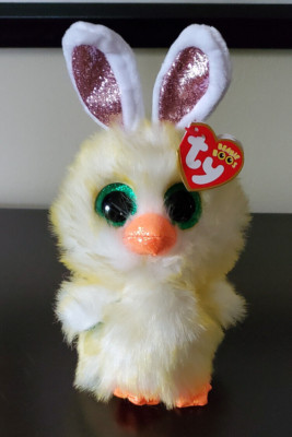ty COOP the EASTER CHICK w/BUNNY EARS BEANIE BOO BOOS BABY 2022 6" MWMT ...