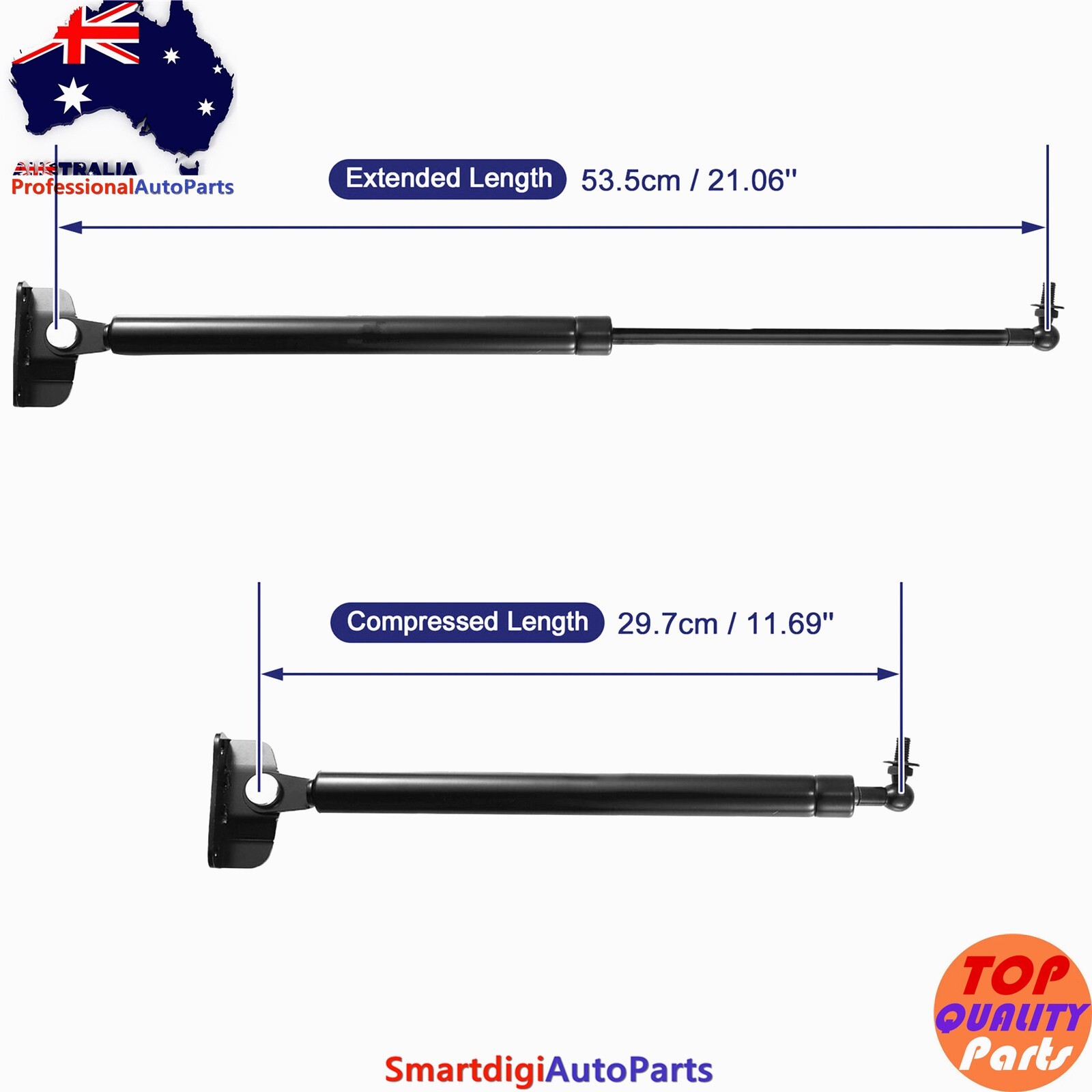 2x Rear Tailgate Hatch Lift Supports Gas Struts For Subaru Impreza XV ...