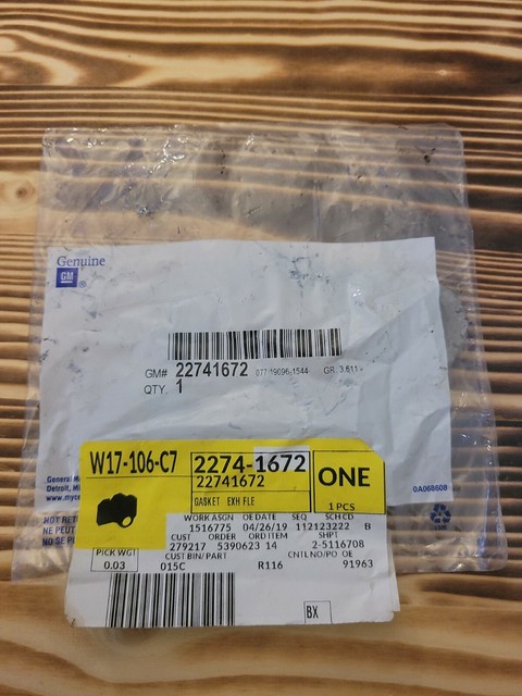 Genuine GM Part 22741672 Exhaust Gasket 3 Available for sale online | eBay