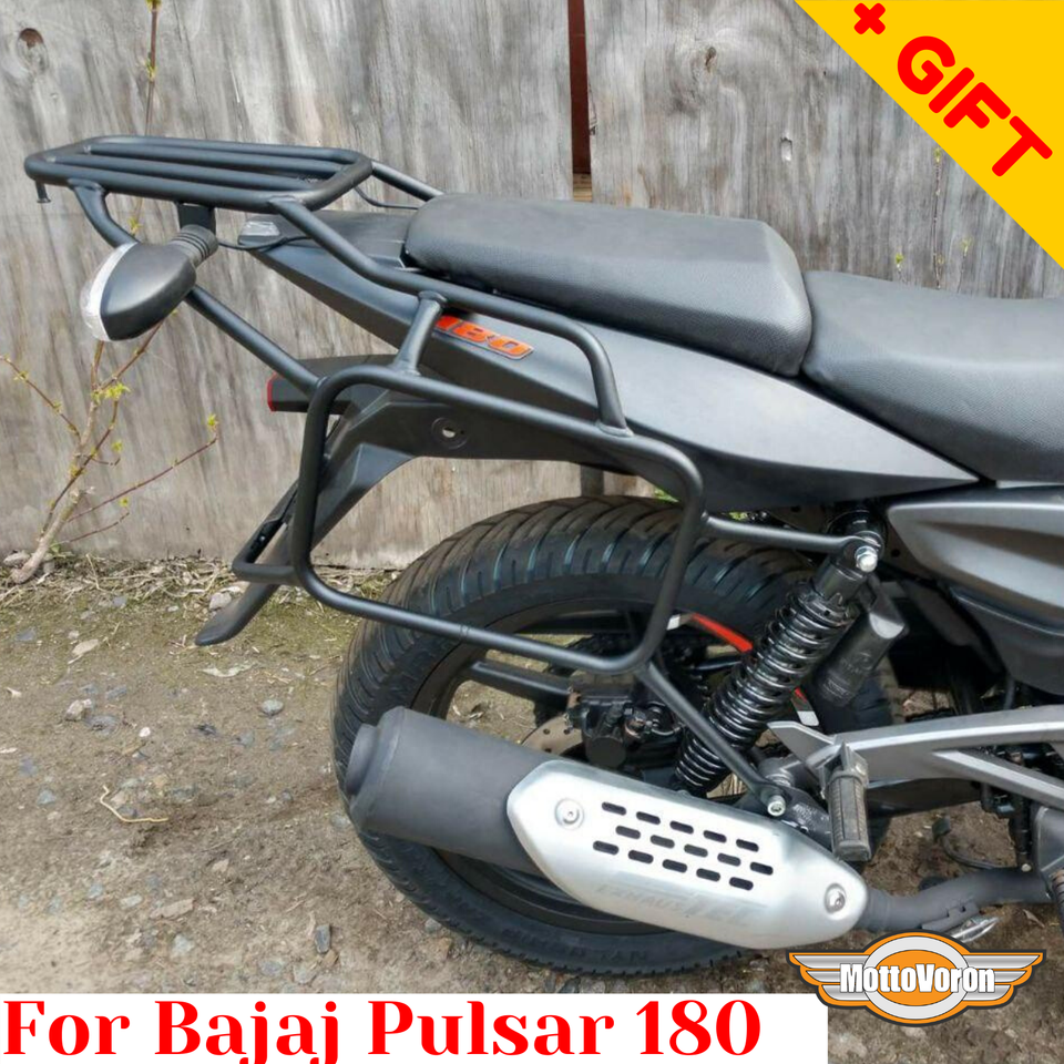 For Bajaj Pulsar 180 rack luggage system Rouser 180 side carrier for ...