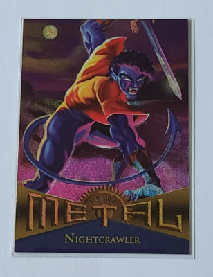 1995 MARVEL NIGHTCRAWLER METAL TRADING CARD | eBay