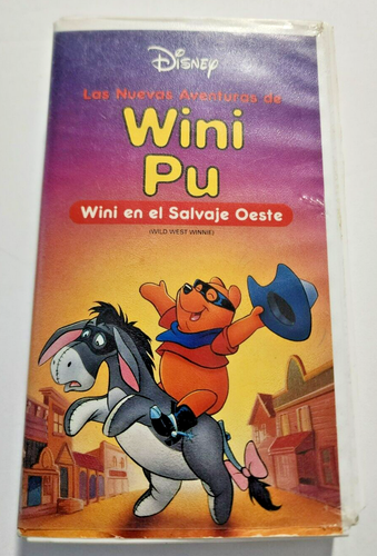 WALT DISNEY WINI PU "WINI EN EL SALVAJA OESTE" VHS EN ESPANOL | eBay