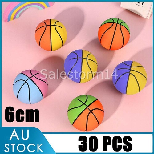 30Pcs High Bounce Hand Balls Pack - Rubber Bouncing Ball Set Handballs ...