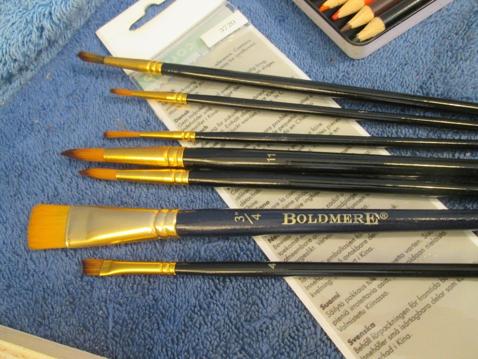 JOBLOT MISC ART MATERIALS ~ Acrylic Paints, Brushes,Box,Pastel Oils,Pencils,sp.D | eBay UK