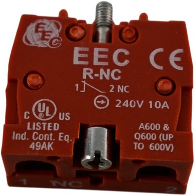 NEW EEC Controls R-NC Contact Block NC A600 240V 10A 22mm R-Series | eBay