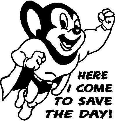 Mighty Mouse Cartoon Clipart
