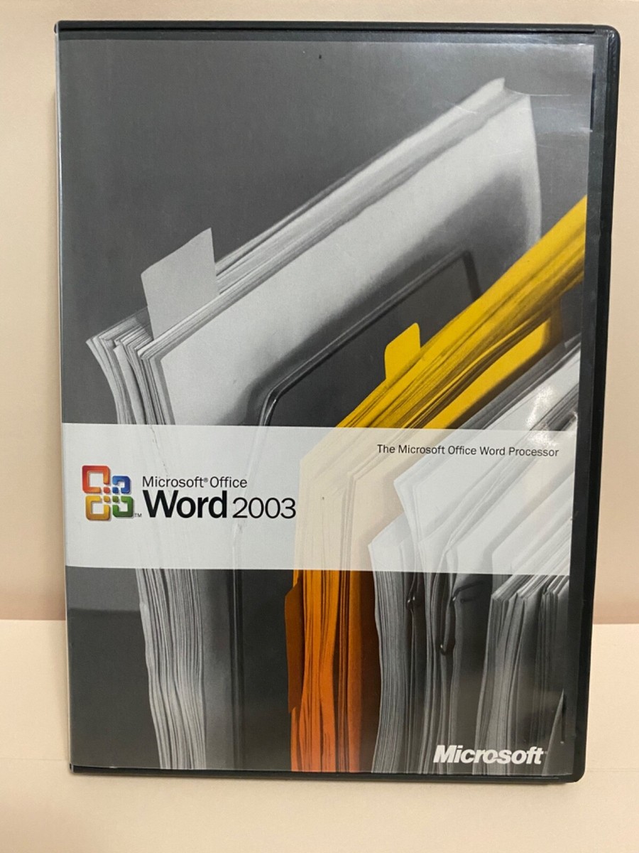 Microsoft Office Word 2003 Office 2003 Standard