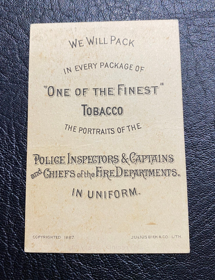 1887 N288 Buchner Tobacco Card Capt J.S. Smith | eBay