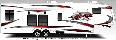 RV, Trailer Hauler, Camper, Motor-home Large Decals/Graphics Kits-K ...