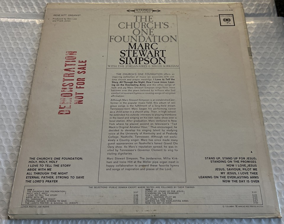 The Church’s One Foundation Marc Stewart Simpson Vinyl | eBay