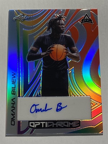 OMAHA BILIEW 2022-23 Leaf Optichrome RAINBOW Prismatic AUTO ARC 4/5 ...