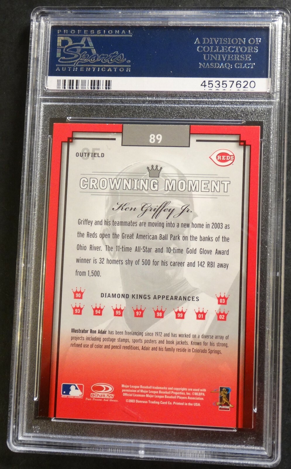 2003 Donruss Diamond Kings - Ken Griffey Jr #89 for sale online | eBay