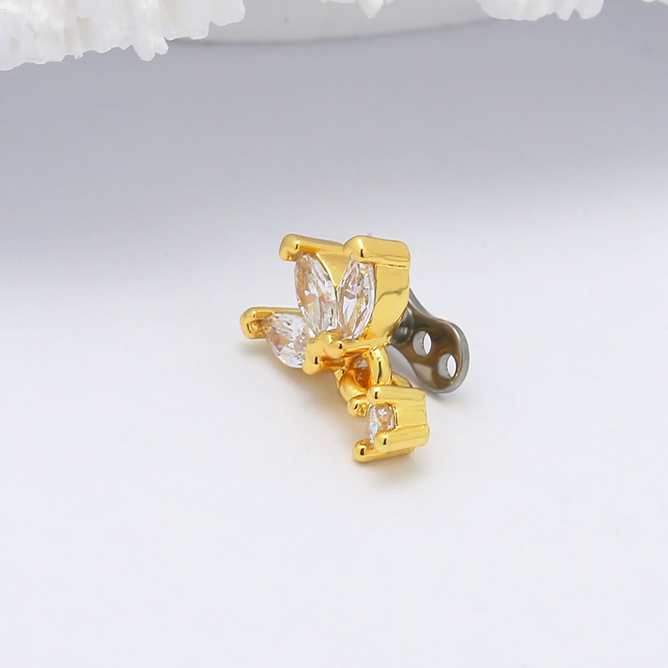 1PC Titanium Micro Dermal Anchor Piercing Base Surface Skin Diver Body ...