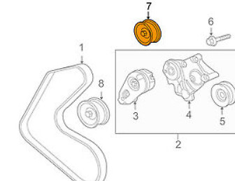 OEM Jaguar F-pace X761 Serpentine Idler Pulley C2D21157 Genuine for ...
