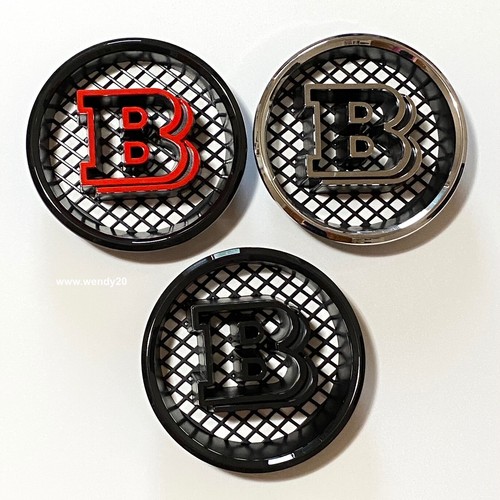 3 Colors BRABUS B Car Front Grill Badge Emblem Fit G550 G500 G65 G63 ...